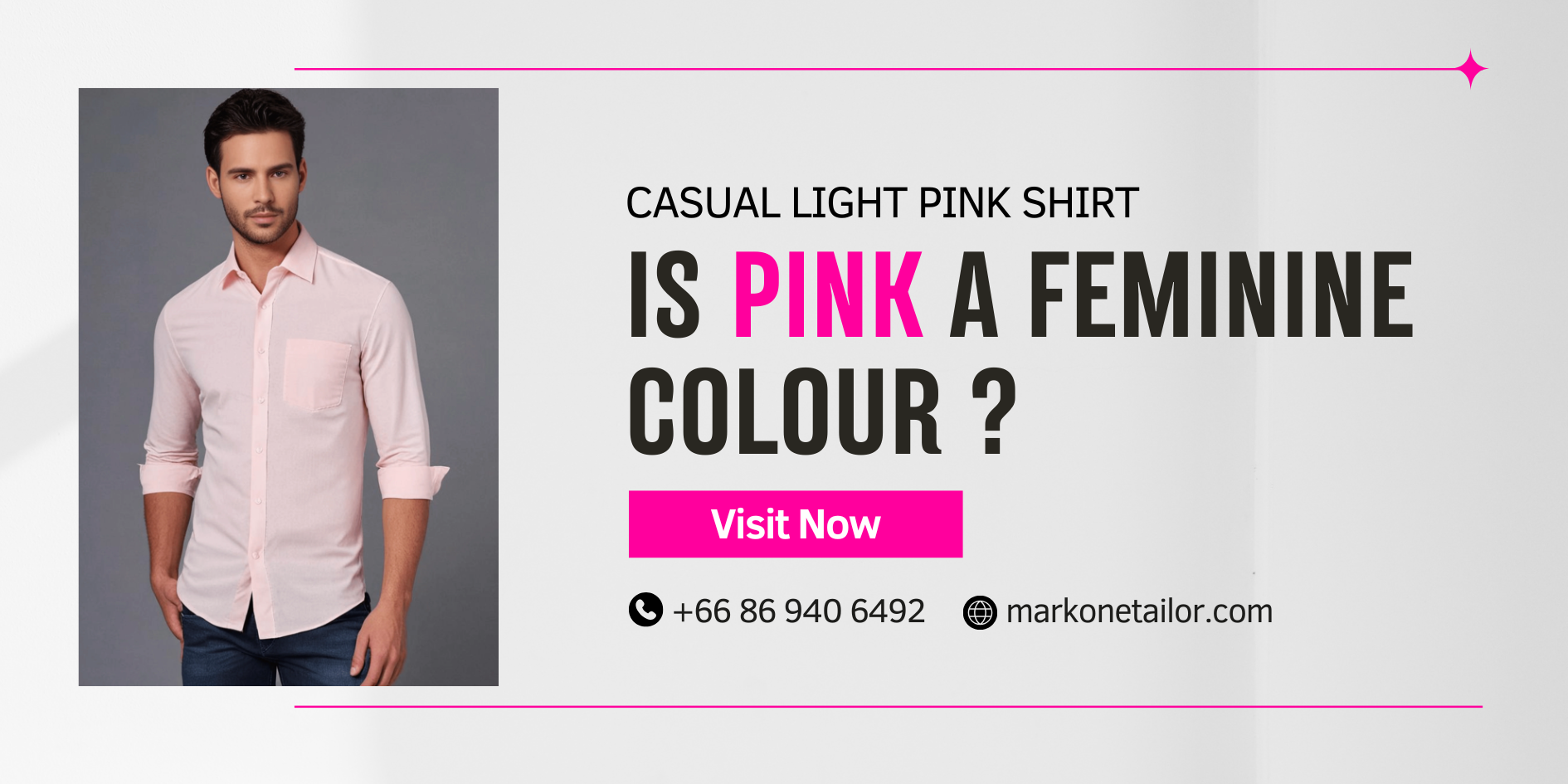 Casual Light Pink Shirt – Is Pink Really a Feminine Colour? » Mark One ...